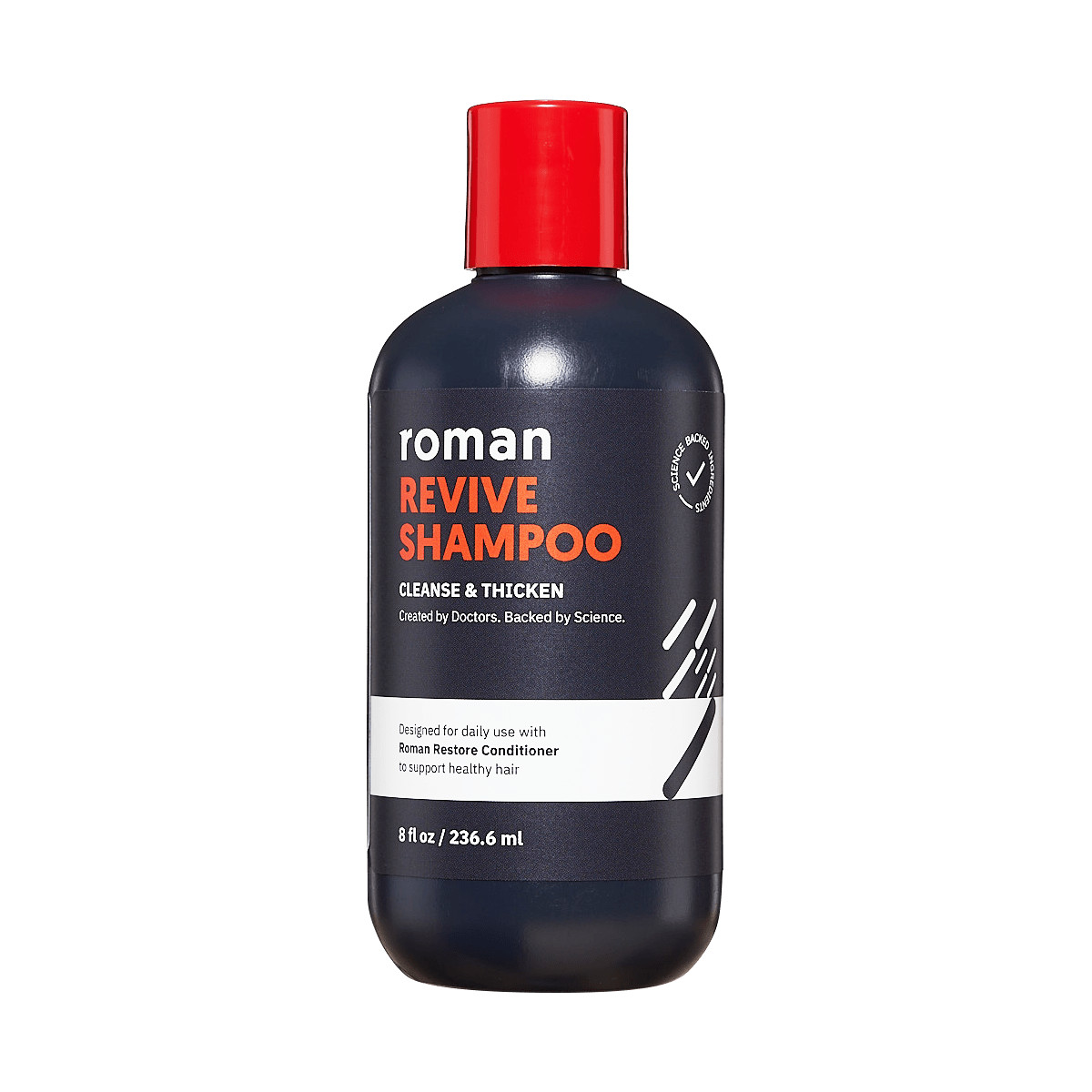 Roman Men's Revive Shampoo to Exfoliate and Clarify with Peppermint